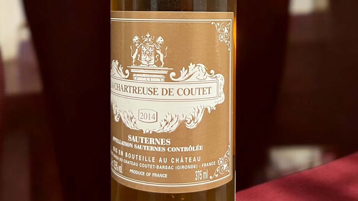 La Chartreuse de Coutet Sauternes 2014 Review - Grape Observer Wine Review